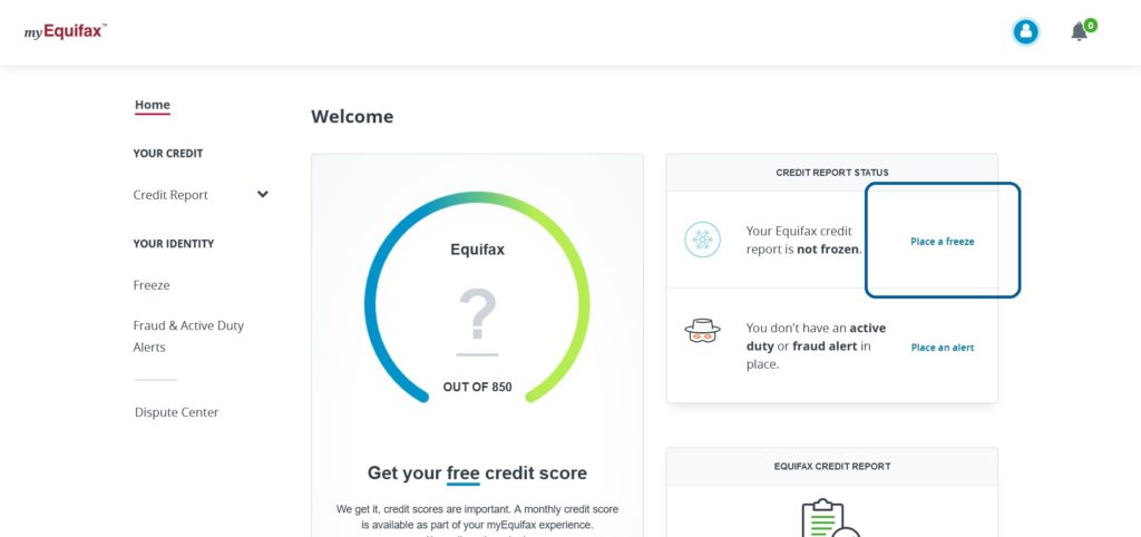 Step by step Guide To Freeze Your Credit At Equifax Snowcap Me